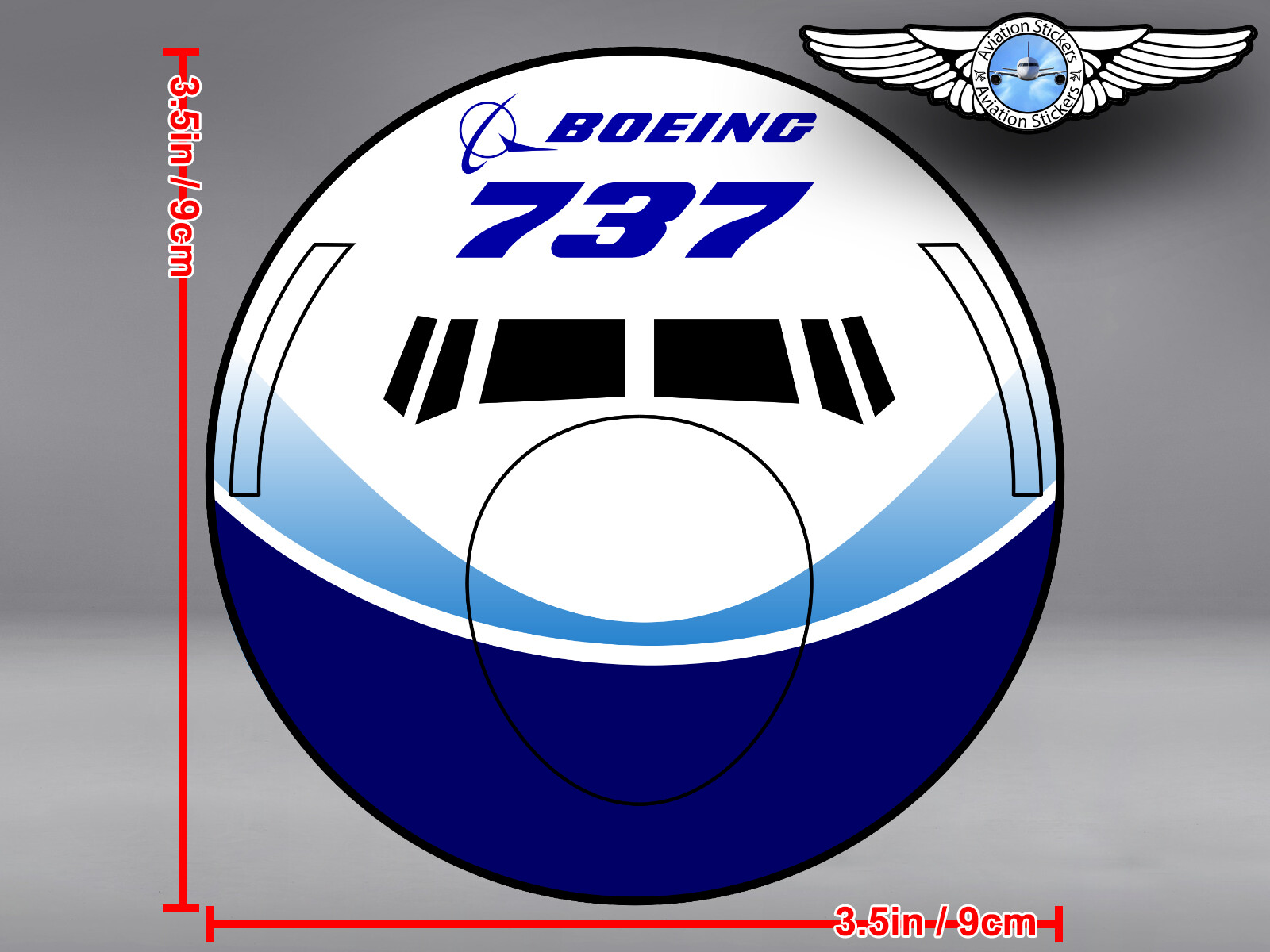 BOEING 737 B737 NG NEW GENERATION DREAMLINER LIVERY FRONT VIEW DECAL ...