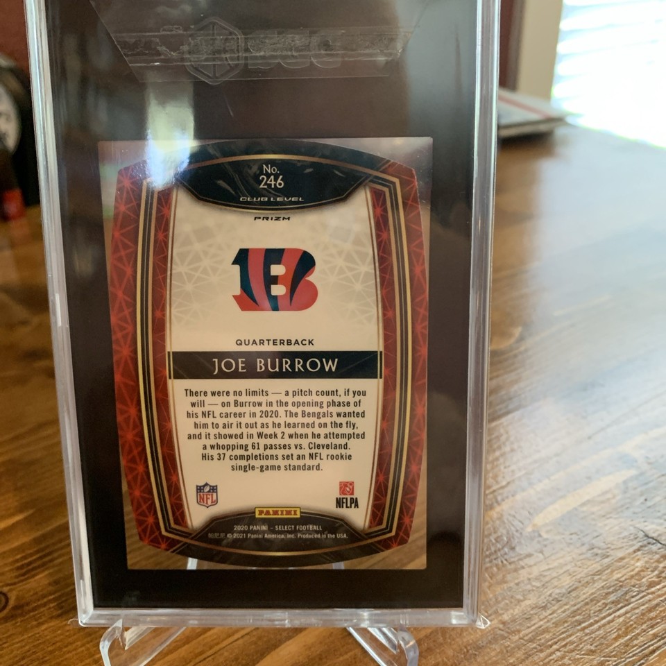2020 select Joe Burrow Red Prizm Die Cut Rookie SGC 9.5...Bengals | eBay