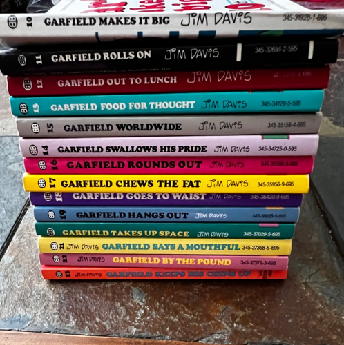 Jim Davis Garfield Comic Strip Books Lot of 15 Volumes 10–23 Paperback ...