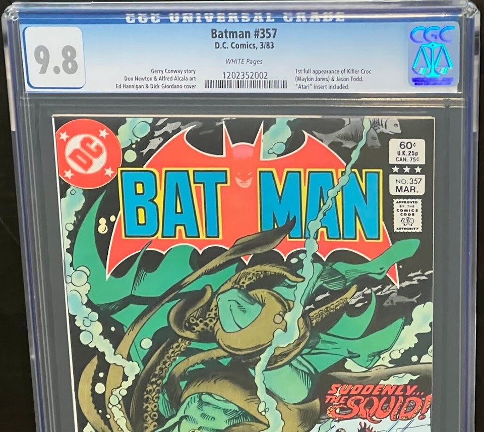 Batman #357 ️ CGC 9.8 White Pages ️ 1st Full Killer Croc & Jason Todd ...