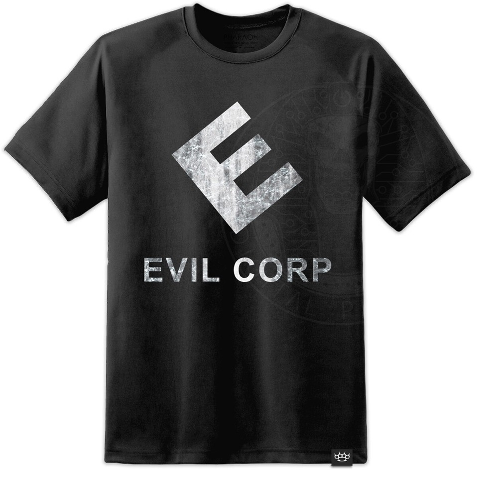 Mr Robot - Evil Corp Distressed Logo Style T Shirt FSociety Hacker ...