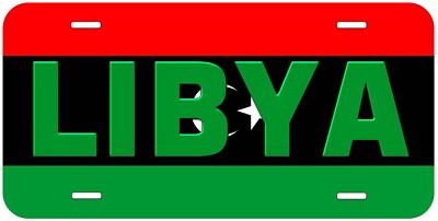 Libya Flag with Country Name Novelty Car Tag License Plate | eBay