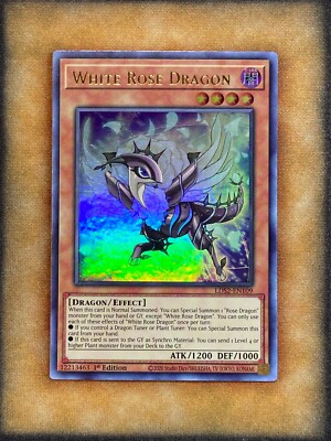 Yugioh White Rose Dragon LDS2-EN109 Ultra Rare 1st Ed GOLD NM | eBay