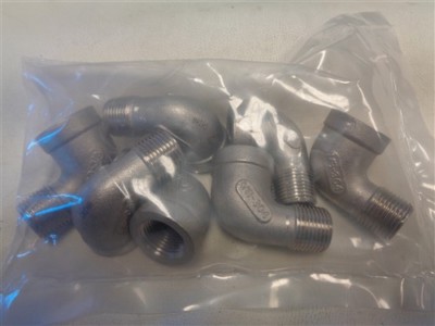 ELBOW PIPE FITTING MB-304 FEMALE TO MALE 150-3/8 LOT OF ( 7 ) MARINE ...