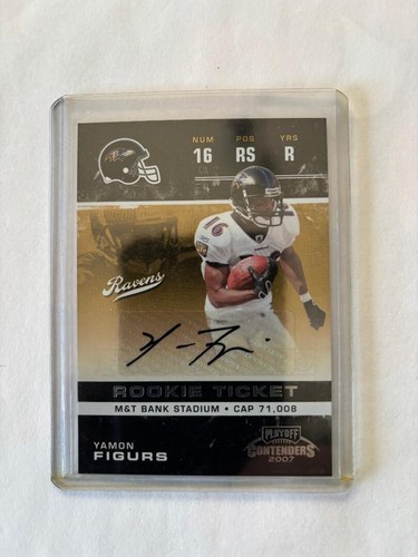 2007 Playoff Contenders Yamon Figurs Auto Rookie Ticket Baltimore ...