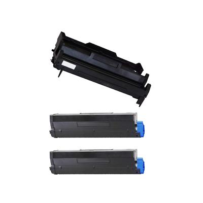 B4600 3-Pack Compatible Black Toner Cartridge 43502001 x2 and Drum | eBay