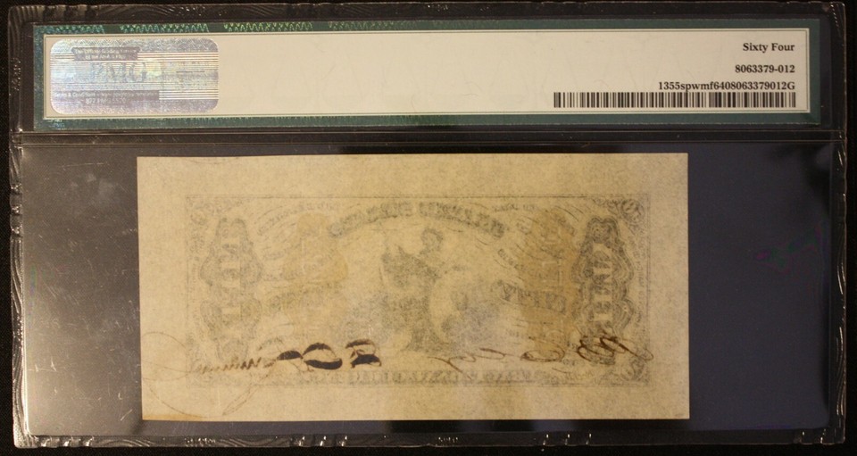 1863 50 Cent Fifty Cents Fractional Note Third Issue Specimen Colby ...