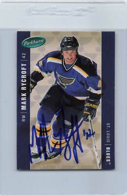 2005/06 Parkhurst #425 Mark Rycroft Blues Signed Auto *G2328 | eBay