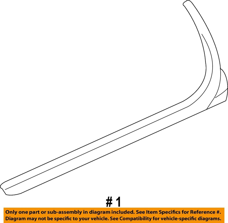 GM OEM 97-14 Avalanche Rear Door Exterior Trim-Belt W'strip 22774086 | eBay