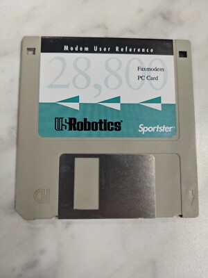 VINTAGE IBM PC DISK MODEM USER REFERENCE PC CARD SPORTSTER USROBOTICS ...