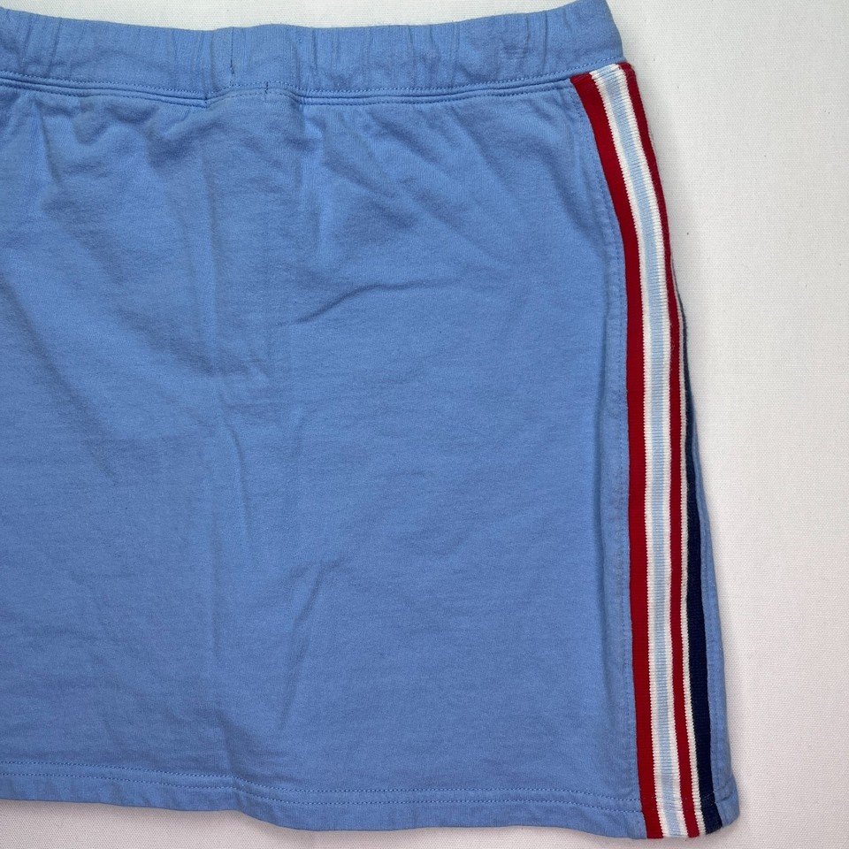 Gap Kids Mini Skirt Girls 2XL Blue Red Striped Y2k Stretch Fleece | eBay UK