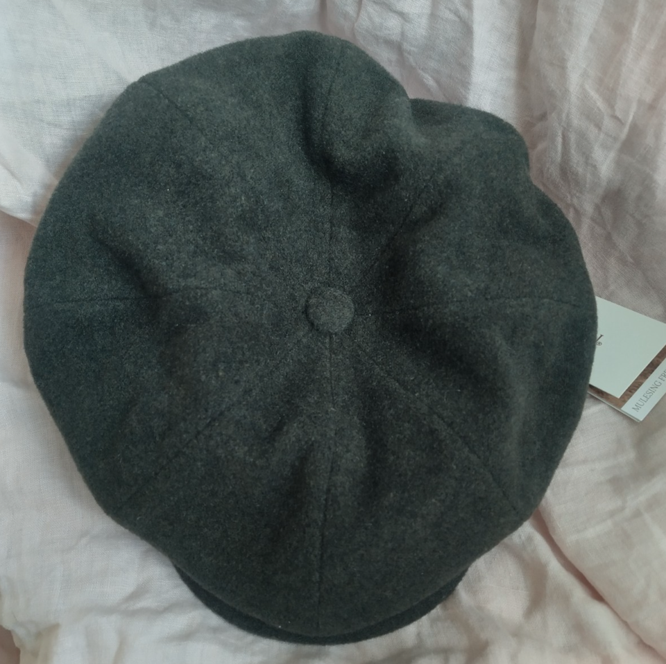 Stetson Hatteras Wool / Cashmere Flat Cap. Dark Mossy Green. Size 62 ...