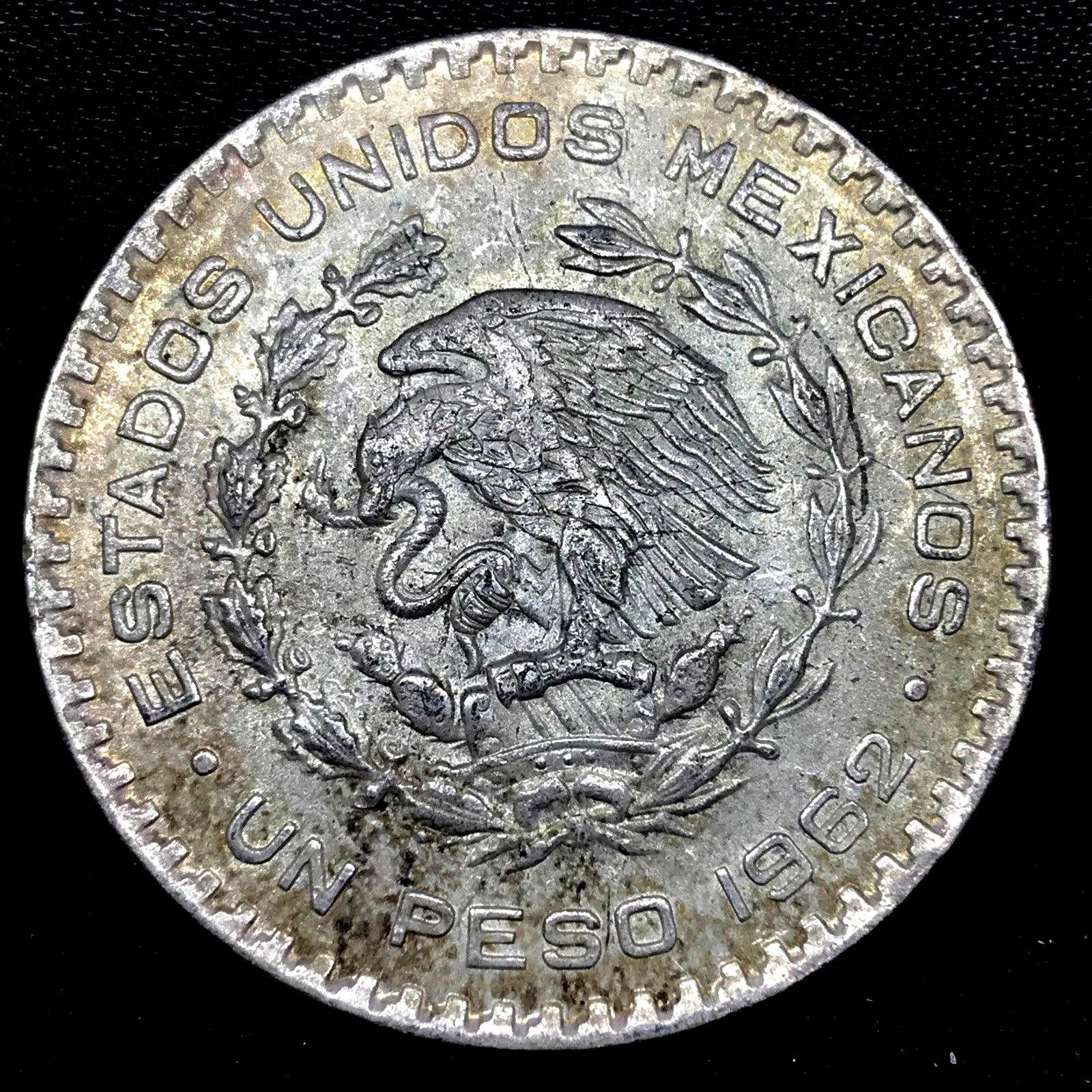 1962-Mo MEXICAN PESO Jose Morelos SILVER COIN CHOICE UNC. BU. KM#459 ...