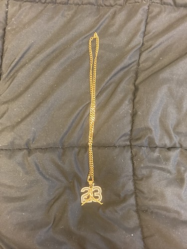 Micheal Jordan 23 Chain- 14k Gold Dusted On Stainless Steel | eBay