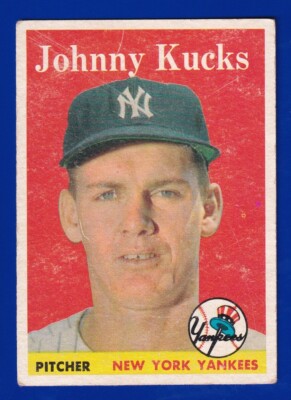 JOHNNY KUCKS yankees 1958 TOPPS #87 GOOD/VERY GOOD NO CREASES | eBay