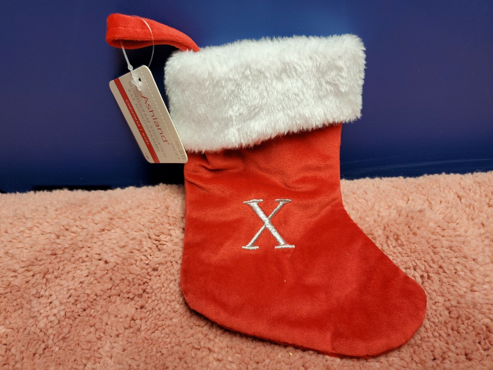Ashland Christmas Small Stocking Red Small Christmas Stocking Letter X ...
