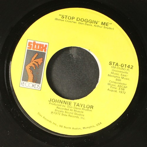 JOHNNIE TAYLOR: stop teasin' me / stop doggin' me STAX 7" Single 45 RPM ...