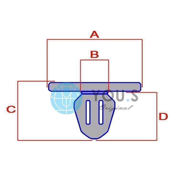 20 x You.S Original Edge Protection Entry Sills Fastening Clips for BMW ...