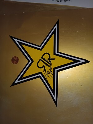 AUTOGRAPHED ROCKSTAR STICKER Sticker Decal ORIGINAL old stock, | eBay