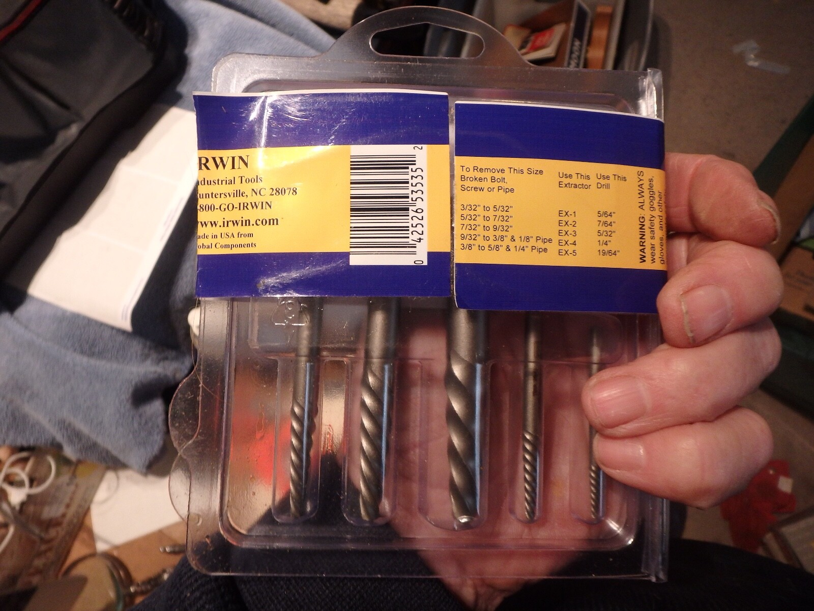 IRWIN Industrial Tool Co 53535 Screw Extractor Set Sizes SP 1 5 for ...