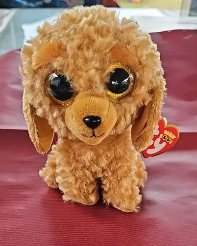 NEW 2021 TY Beanie Boos 6" NOODLES the Golden Doodle Dog Plush Stuffed ...