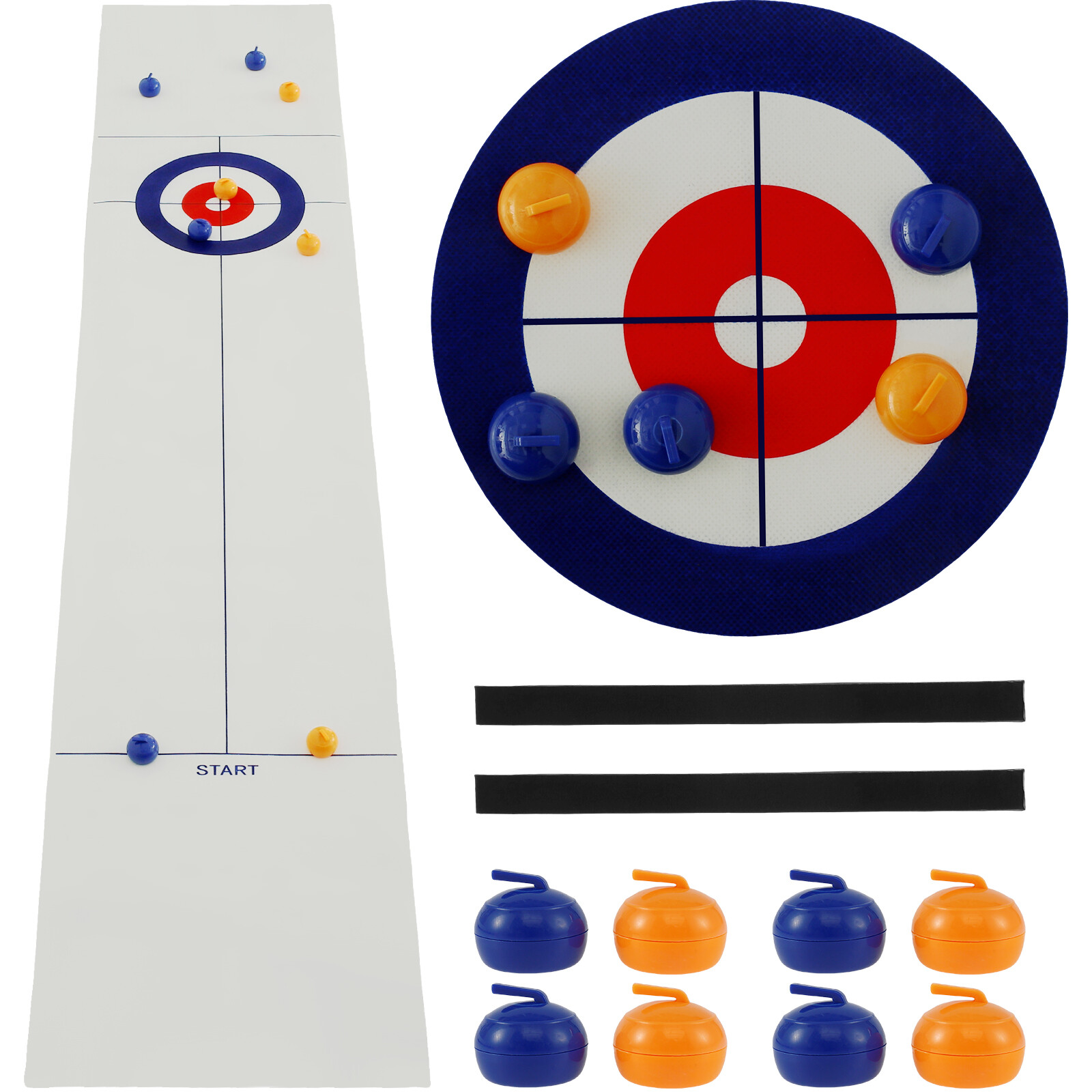 Tabletop Curling Games Foldable Mini Table Curling Balls Game Compact ...