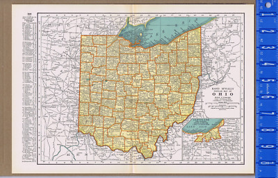 OHIO - United States - 1933 Color Map | eBay
