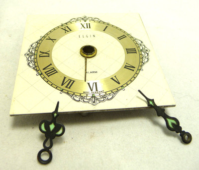 ANTIQUE Elgin alarm clock dial for parts only | eBay