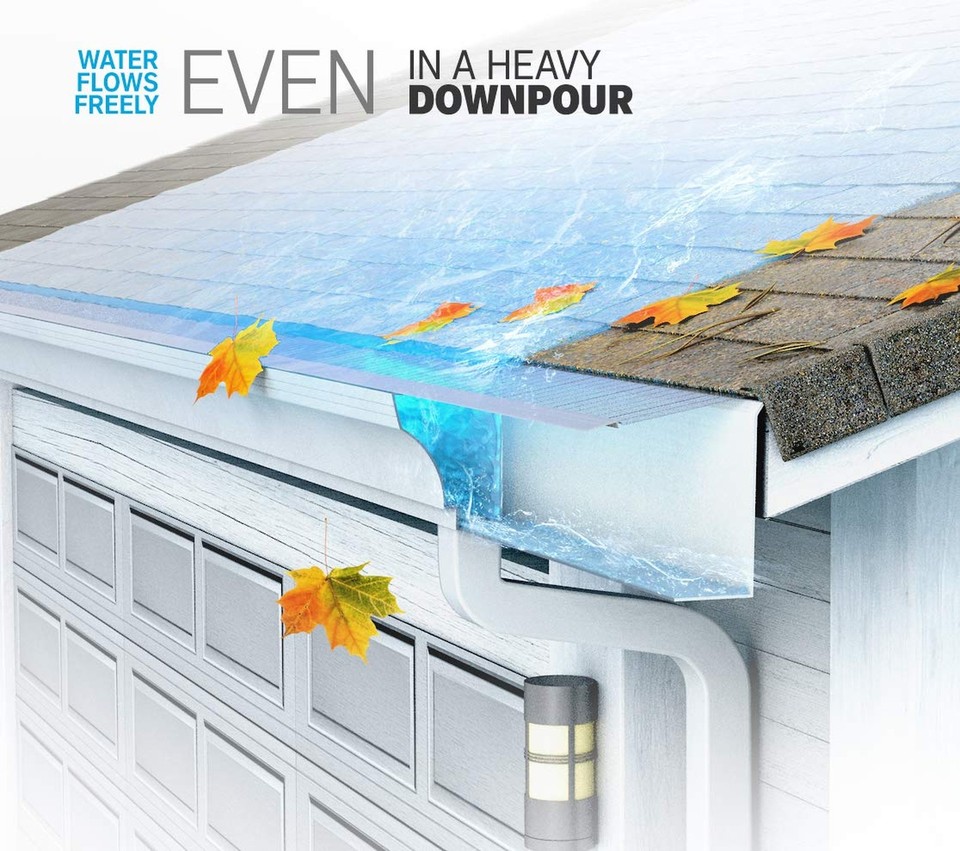 Downspout Extension Raptor Gutter Guard 48ft Kit - Mill Finish Aluminum ...