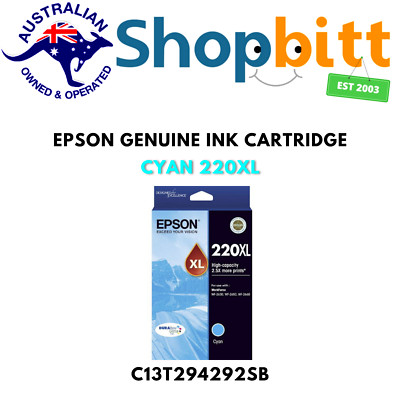 Epson 220 XL Cyan Ink Cartridge | eBay Australia