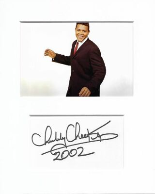 Chubby Checker music genuine authentic autograph signature and photo ...