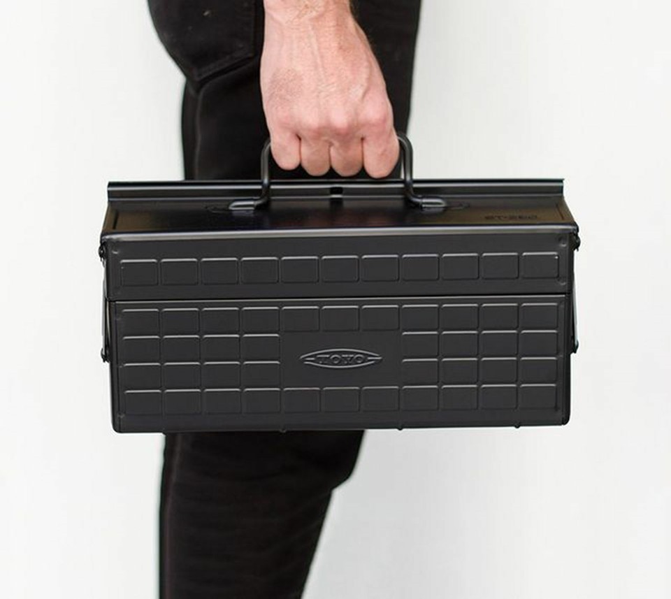 TOYO Steel 2 stage tool box ST-350 BK2 Matte BK black New | eBay