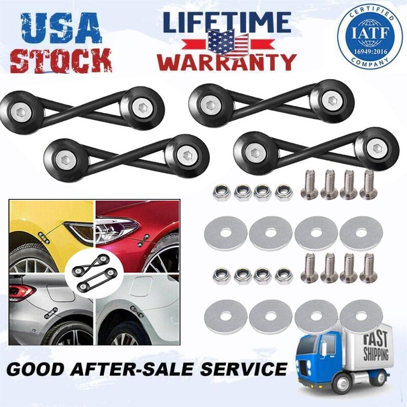 JDM Quick Release Fasteners Bumper Holders Front Rear Trunk Band Fender ...