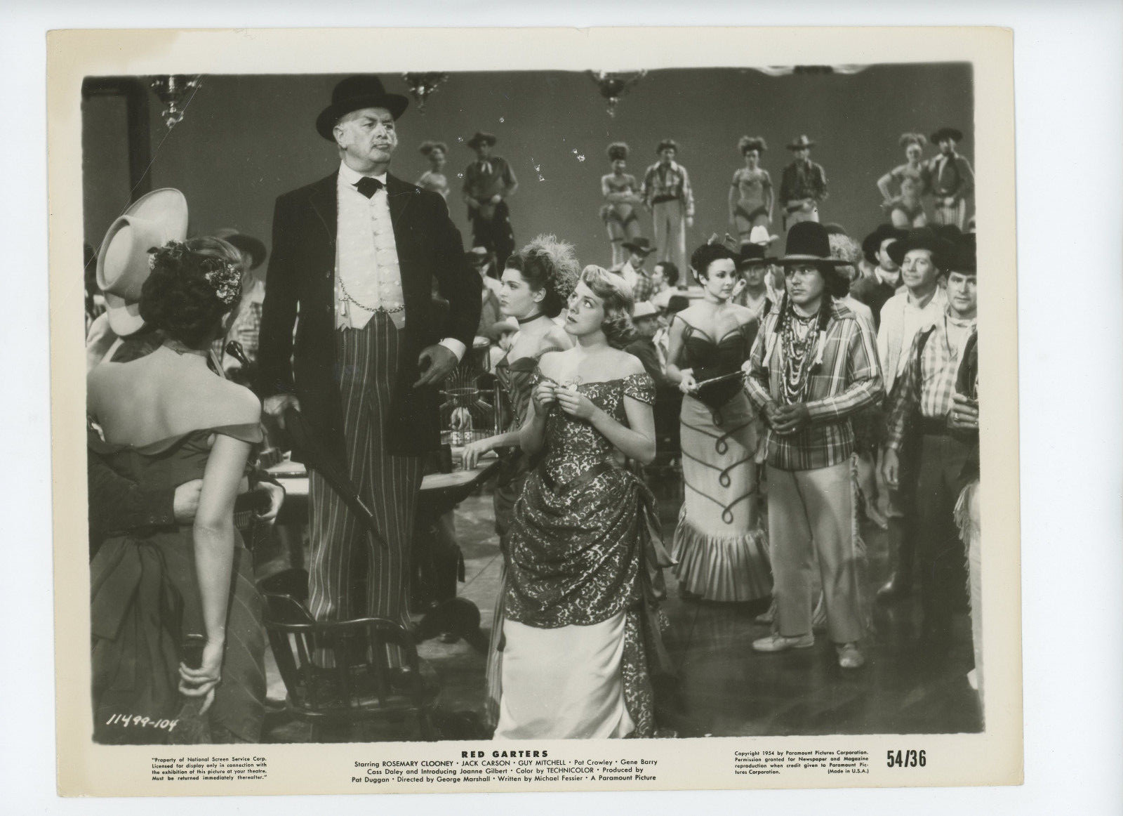 RED GARTERS Original Movie Still 8x10 Rosemary Clooney Guy Mitchell ...