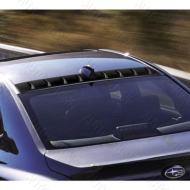 FIT 22-24 SUBARU WRX REAL CARBON FIBER REAR ROOF SHARK FIN VORTEX ...