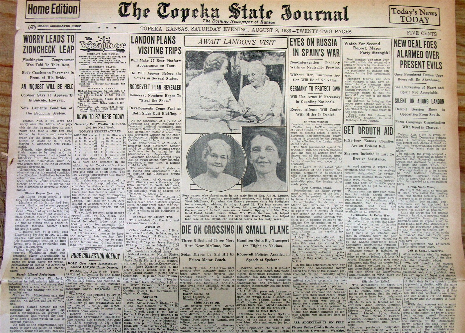 Jesse Owens 1936 Olympics Newspaper