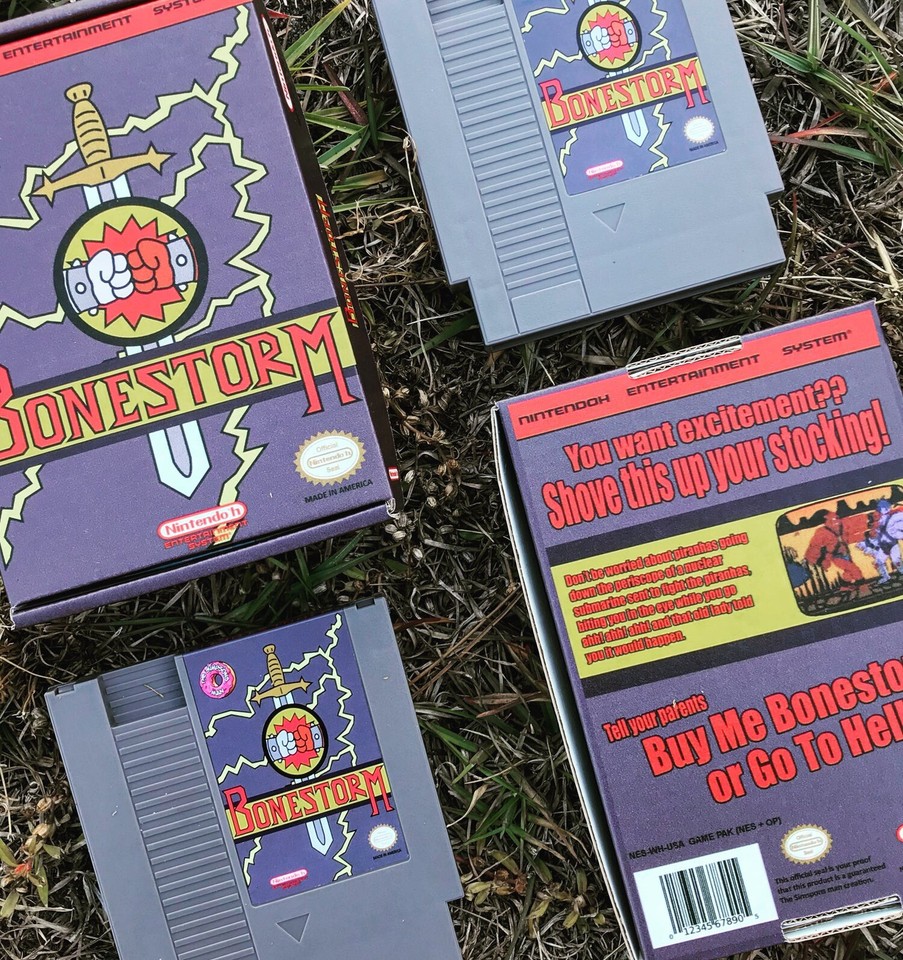 The Simpsons Bonestorm NES Collectors Game | eBay