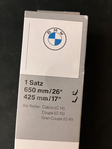 Genuine BMW F92 M8 Wiper Blade 61619478909 G14 G15 G16 F91 F93 M850i ...