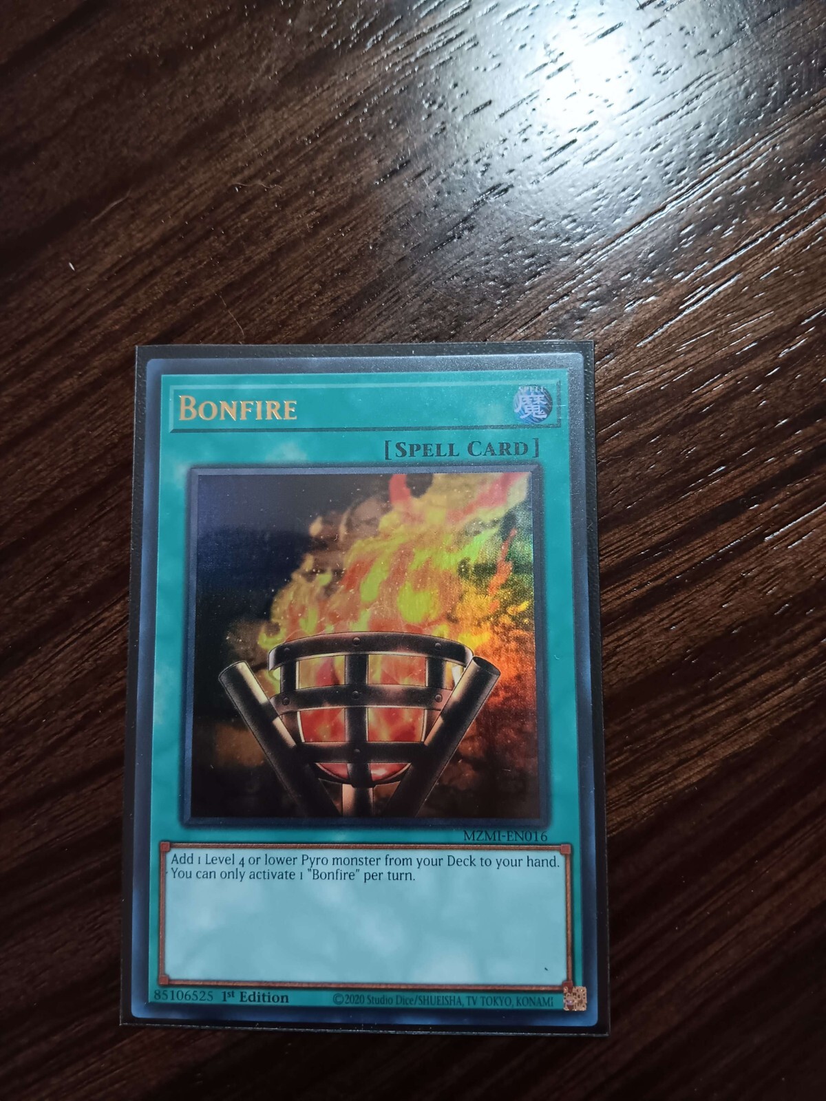 Yu-Gi-Oh! TCG Bonfire NM Maze of Millennia MZMI-EN016 1st Edition Ultra ...