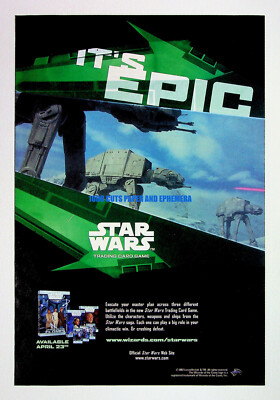 Star Wars Attack of the Clones TCG Cards WotC 2002 Print Magazine Ad ...