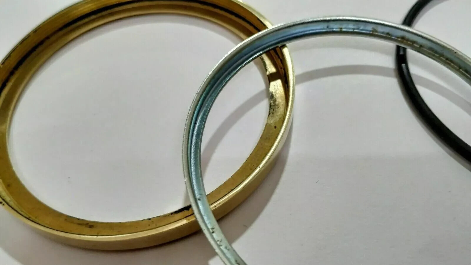 Smiths Chronometric Tachometer Repair Brass Rim Bezel Lens Kit - Screw ...