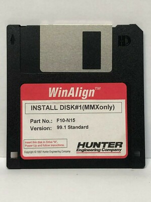 Hunter F10-N15 WinAlign Alignment Floppy Disk Software P-73 | eBay