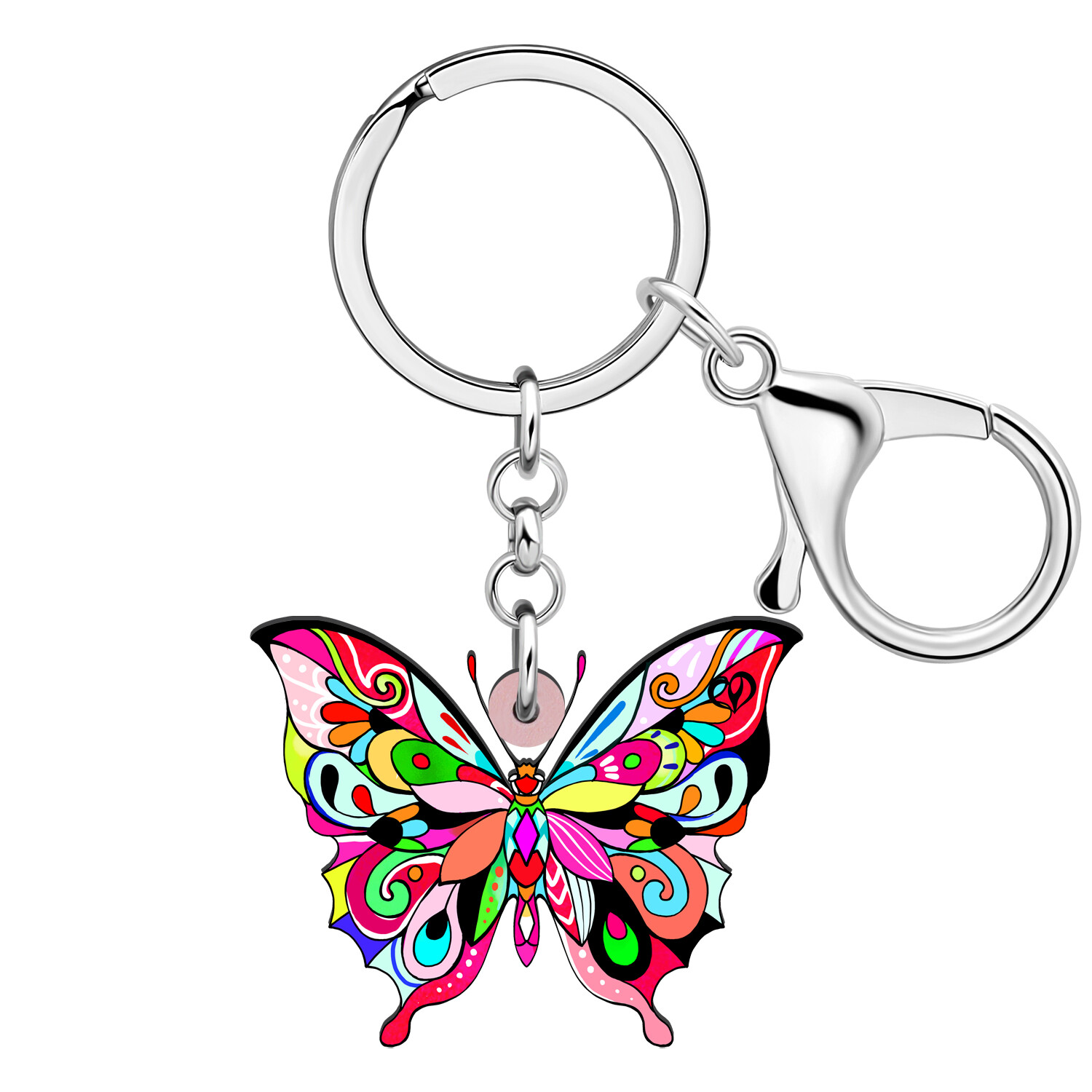 Acrylic Butterfly Keychains Butterfly Bag Keyring for Women Charms ...