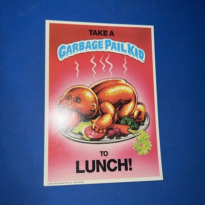 🔥1986 Topps Garbage Pail Kids “Take A GPK To Lunch!” #8 Postcard 5x7 | eBay