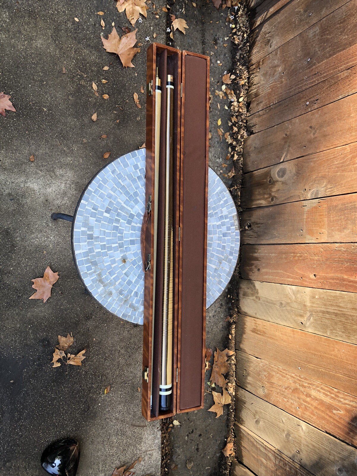 Vintage Pool Cue Stick Mother Of Pearl Unmarked Unnamed | eBay