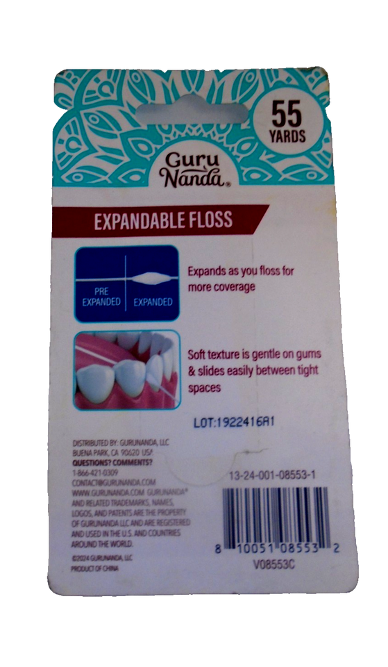 Guru Nanda Cinnamon Flavor Dental Floss + 10 Walgreens Interdental ...