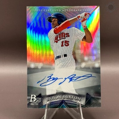2014 Bowman Platinum Byron Buxton Refractor Prospect Autograph AP-BBU ...