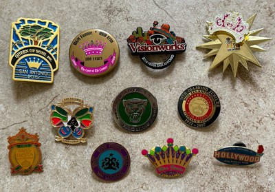 San Antonio Fiesta Medal Pins Lot of 11 MIXED LOT Different Pins Years ...