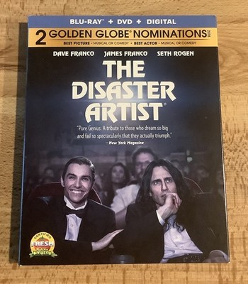 The Disaster Artist (Blu Ray/DVD) w Slipcover James Franco Seth Rogen ...