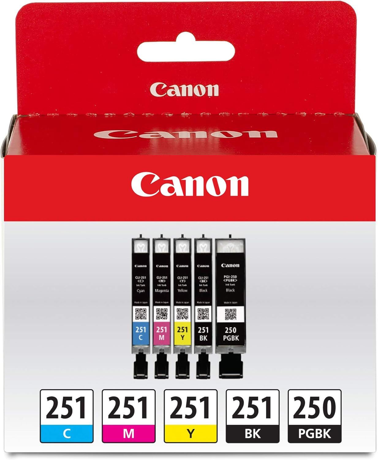Canon 250 251 Ink Cartridge PGI250 CLI251 Set of 5 NEW OEM Genuine ...